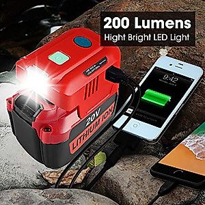 BTRUI for Craftsman 20v Powered Inverter Generator 150W, for Craftsman Battery DC 20v to 110v AC Output, Portable Power Station Source USB Charger Adapter, with LED Light
