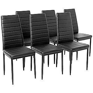 IDS Online Modern Style with Black PU Leather Dining Side Chair