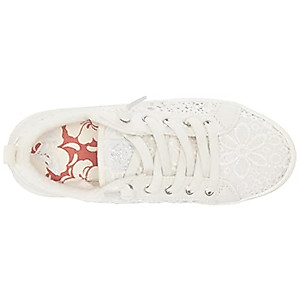 Roxy Women's Sheilahh Slip On Platform Sneaker Shoe, ASH/White, 9