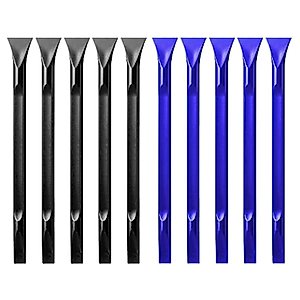 Plastic Scraper Tool, Pack of 10, Carbon Fiber Multi-Purpose Scraper Non-Scratch Cleaning Tool for Tight Spaces, Crevices, Most Surfaces Perfect to Remove Stickers, Labels, Dirt, Etc (A)