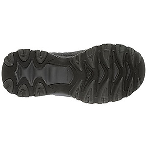 Skechers Men's Cankton Steel Toe, Black/Charcoal, 12
