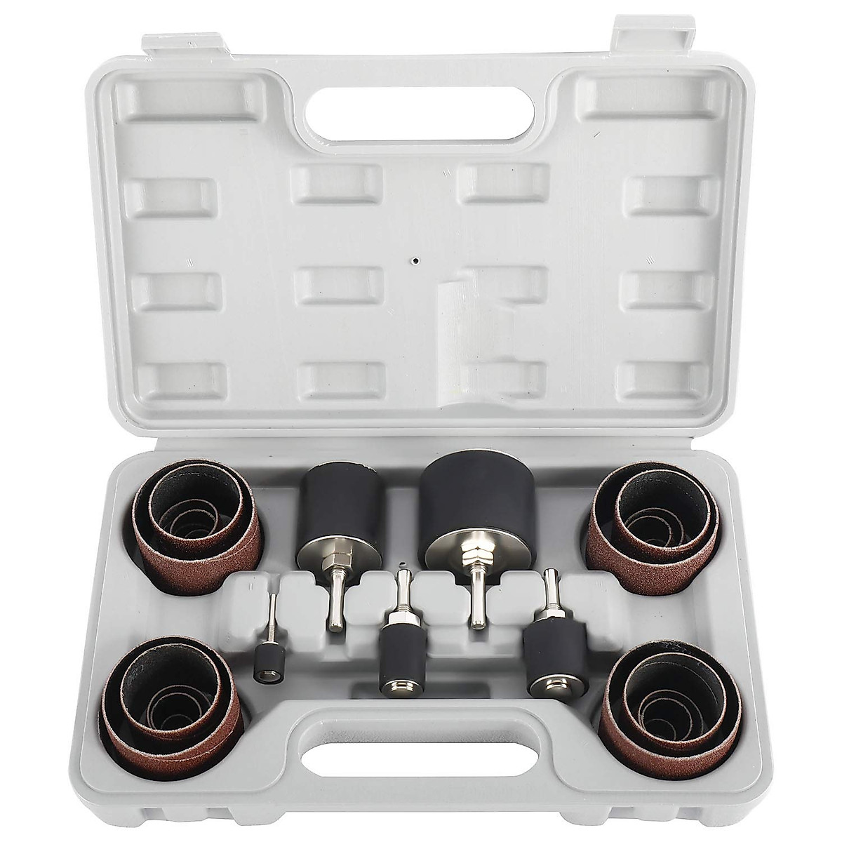 KUNTEC 25 Pieces Sanding Drum Kit for Woodworking Drill Presses and Power Drills