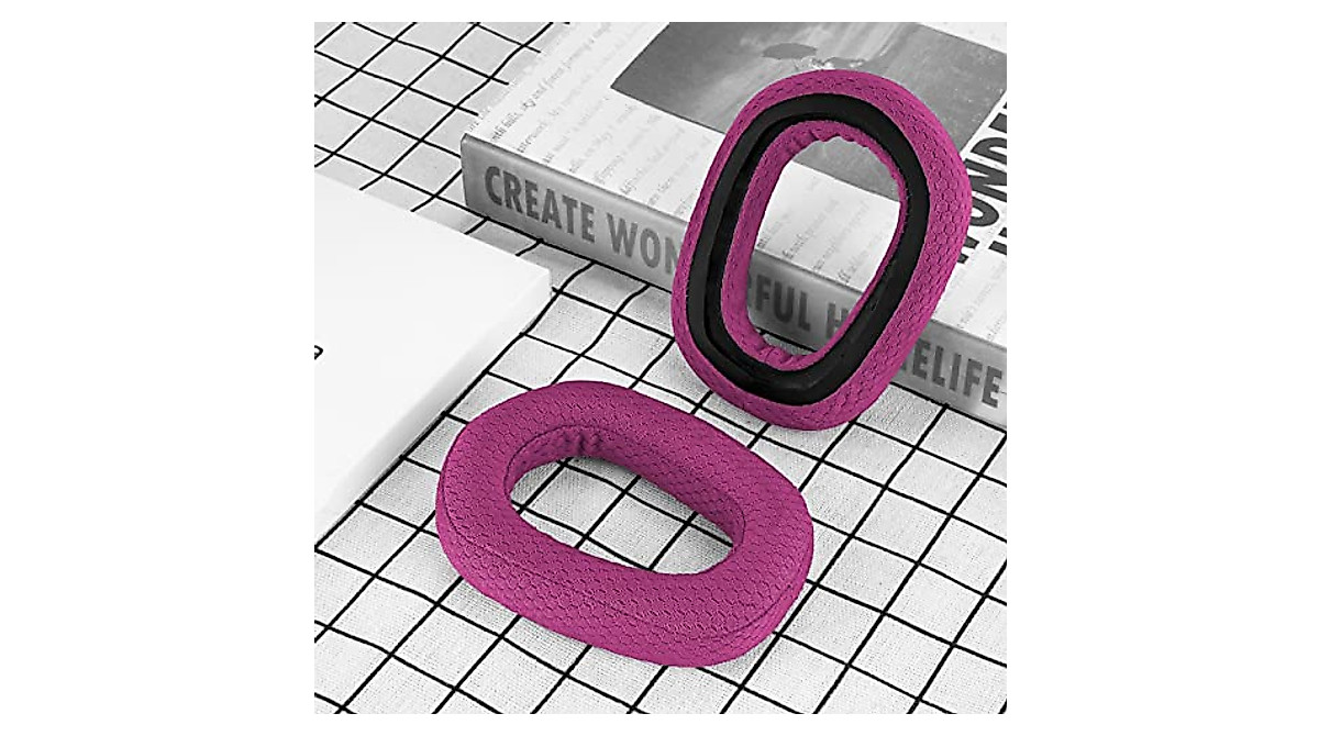 Geekria Red Mesh Ear Pads for Logitech G435 G335 - Comfort & Style