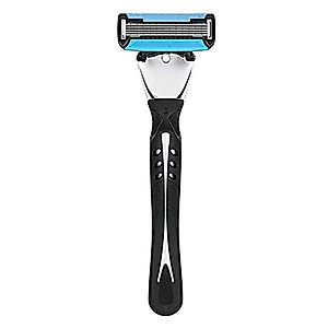 Amazon Basics 5-Blade MotionSphere Razor for Men with Dual Lubrication and Precision Trimmer, Handle & 16 Cartridges (Cartridges fit Amazon Basics Razor Handles only) (Previously Solimo)