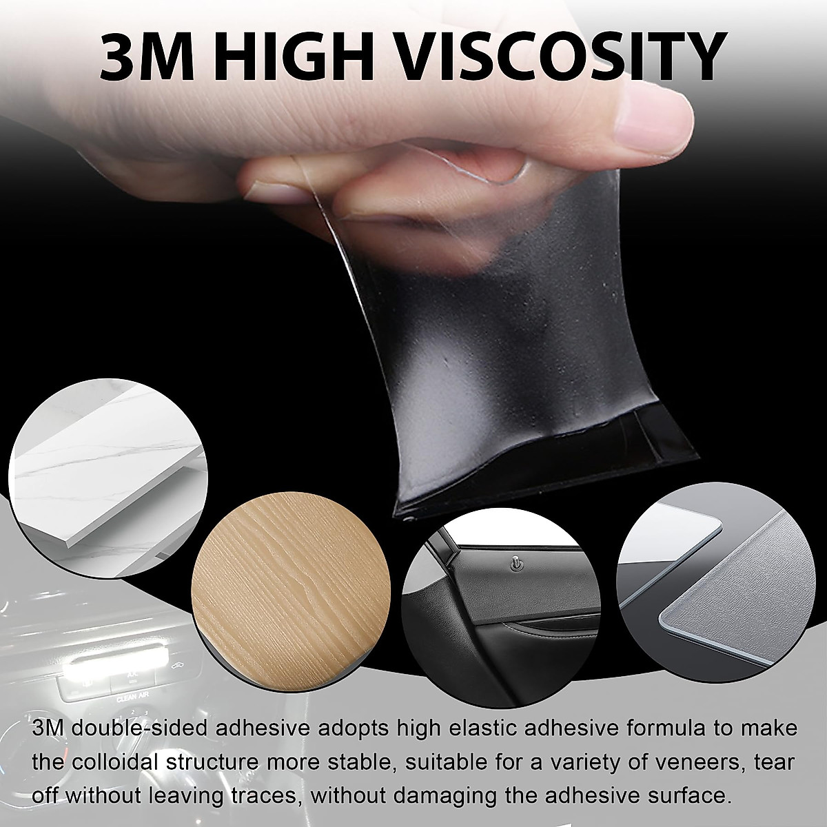 LivTee 2PCS Wireless Small Car LED Lights Interior, USB Rechargeable Car Interior Led Night Light for Car Decor, Car Accessories for Men and Woman (White)