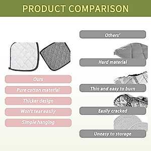 3Pack Heat-Resistant Pot Holders - Cotton Potholders, Hot Pads, and Trivets for Kitchen Clearance - Ideal for Cooking, Baking, and Outdoor Use