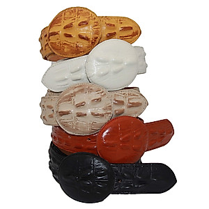 Western Shops Mens Leather Crocodile Alligator Design Cowboy Western Boots with Free Belt (6.5,Black)