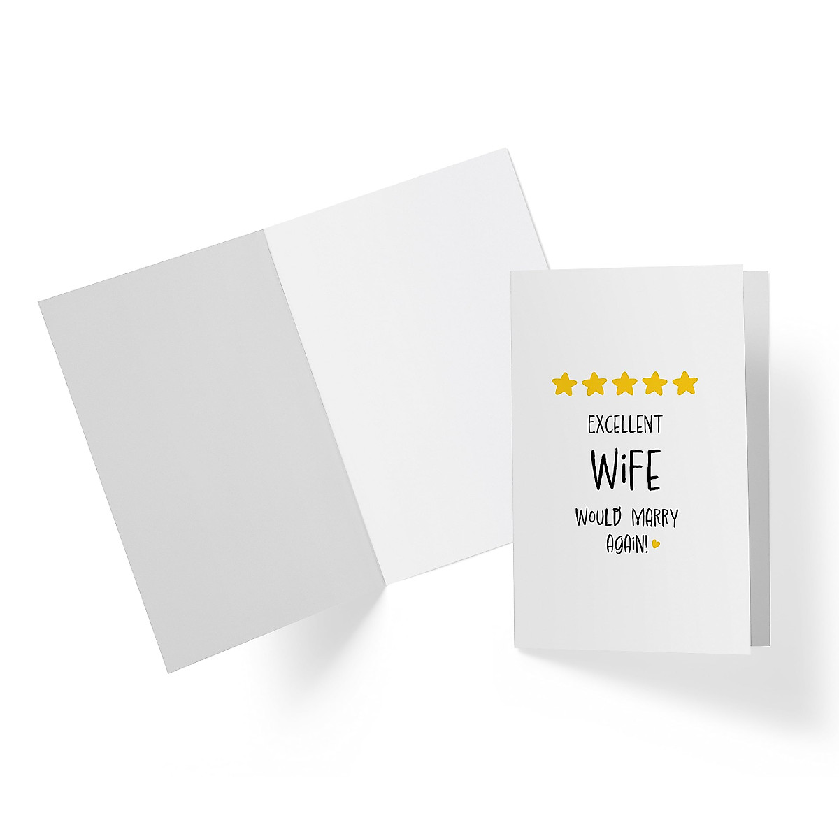 Karto Funny Birthday Card For Wife, Large 5.5 x 8.5 Birthday Card For Wife From Husband, Birthday Cards For Wife, Happy Birthday Wife Card - Excellent Wife