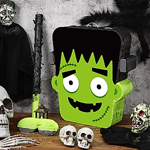 Aoriher Halloween Piñata Green People Piñata Devil Piñata Mexican Piñata with Stick Blindfold for Halloween Birthday Fiesta Game Supplies