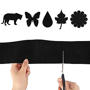 COCOBOO 4 Inch x 9 Feet Hook and Loop Tape, Strips with Adhesive, Nylon Self Adhesive Heavy Duty Strips for Home Office School Car and Crafting Organization