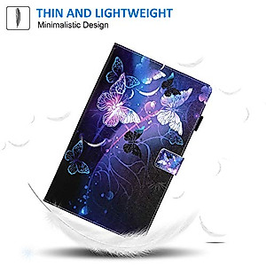 Galaxy Tab A 8.0 2019 Case,T290 T295 Cover, Dteck Multi-Angle Viewing Stand Flip Shell Wallet Case for Samsung Galaxy Tab A 8.0 inch 2019 Released Model SM-T290 / SM-T295 / SM-T297, Twinkle Butterfly