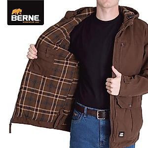 Berne Men's Echo One One Concealed Carry Jacket, Medium Regular, Bark