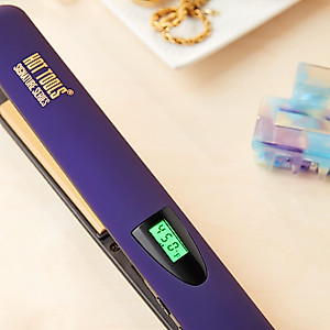 Hot Tools Pro Signature Ceramic Digital Hair Flat Iron | Silky, Smooth Professional-Quality Styles, (1 in)
