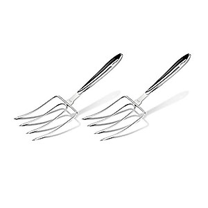 All-Clad T167 Stainless Steel Turkey Forks Set, 2-Piece, Silver -