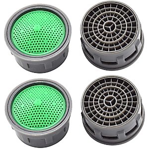 OZXNO 4PCS Insert Faucet Aerator Flow Retrictor Replacement Parts for Bathroom Kitchen