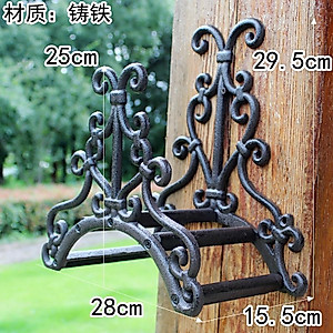 Cast Iron Scrowl Decorative Hose Reel Garden Hose Hanger Rack Storage Wall Mount Wrought Iron,for Yard Balcony 23.6.13