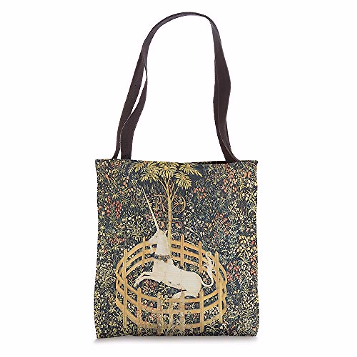 Unicorn in Captivity Middle Ages Art Unicorn Gift Tote Bag