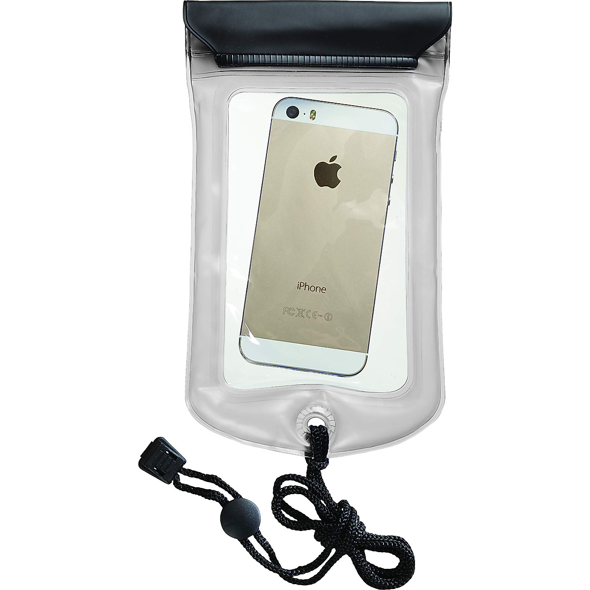 Lewis N. Clark WaterSeals Triple Seal Floating Waterproof Pouch + Dry Bag for Cell Phone, Great for Kayak, Canoe, Pool, Beach, Clear