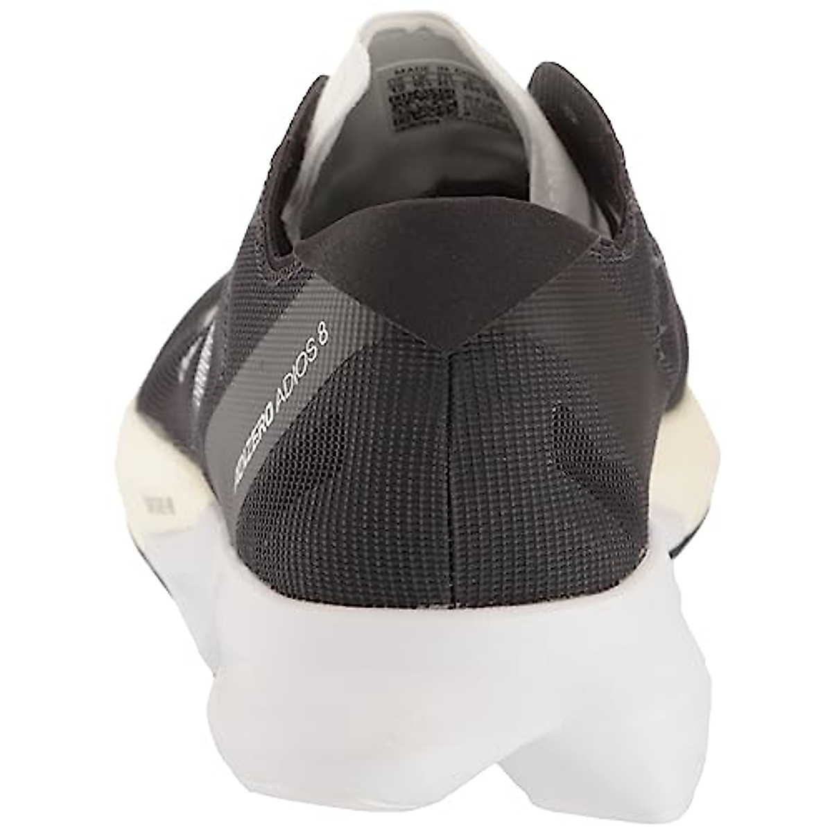 adidas Women's Adizero Adios 8 Sneaker, Carbon/White/Black, 8