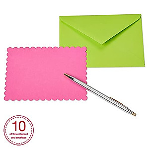 American Greetings Single Panel Blank Cards with Envelopes, Bright Colors, Patterns and Shapes (40-Count)