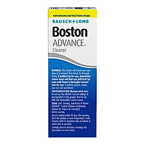 Boston Cleaner for Rigid Gas Permeable Contact Lenses, Advance Formula, 1-Ounce Bottles (Pack of 2)