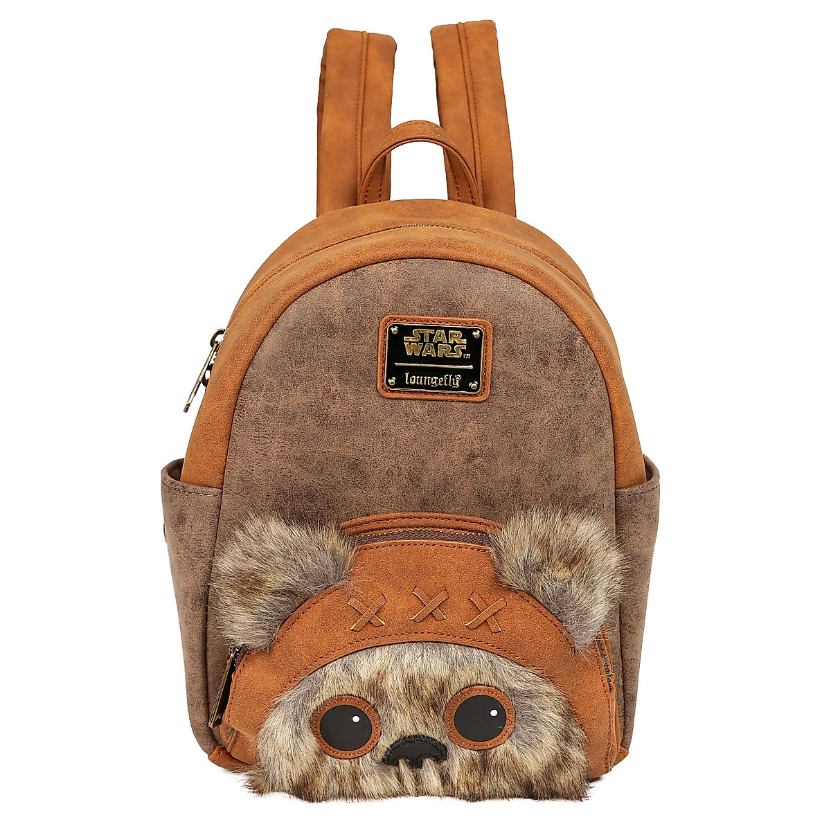 Loungefly Star Wars Ewok Faux Leather Cosplay Womens Mini Backpack Purse