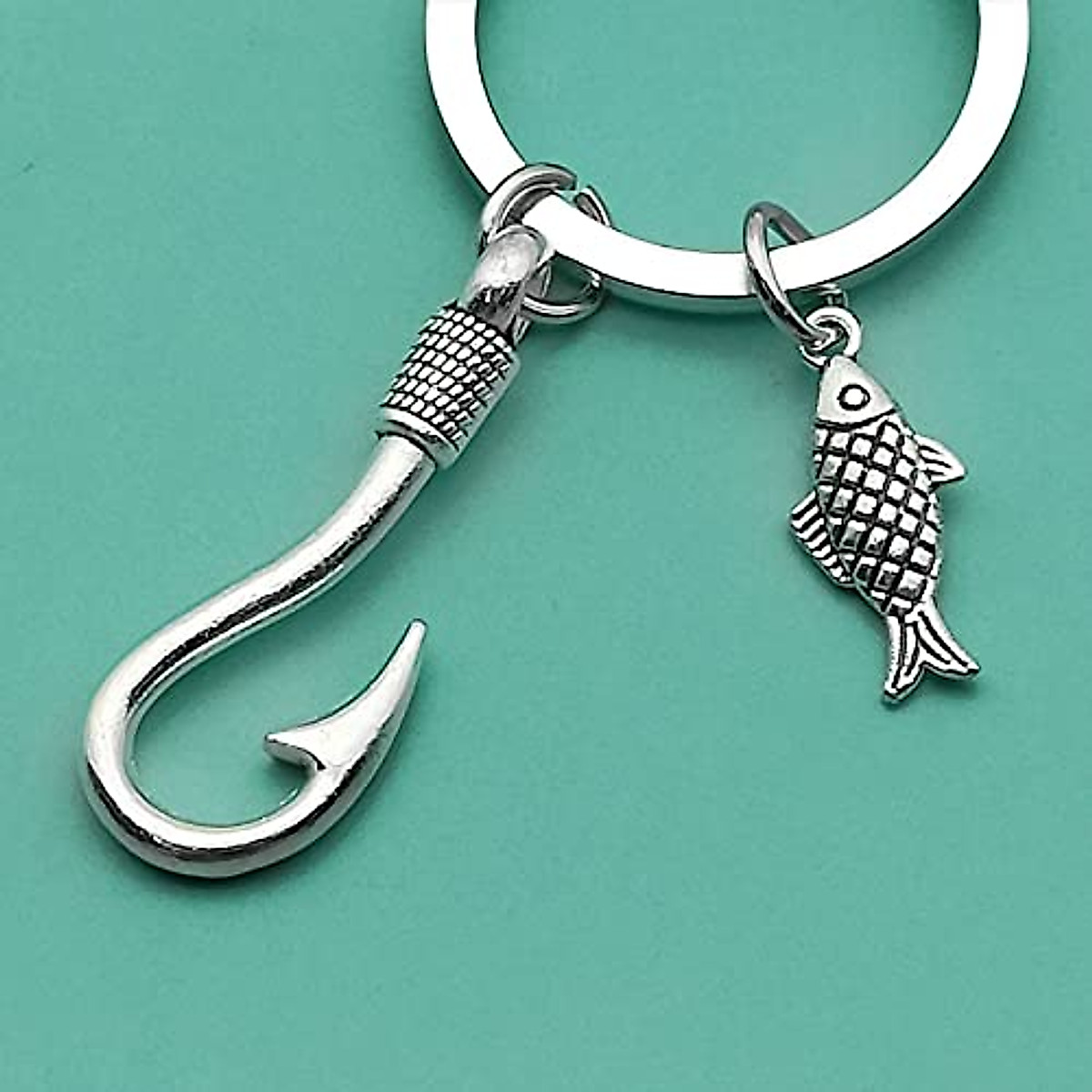 Father's Day Gift Fishing Keychain Gift for Dad Husband Boyfriend Grandpa Fisherman Anniversary Valentines Gifts Christmas Birthday Gifts for Men