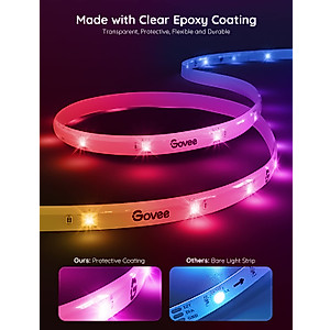 Govee 65.6ft RGBIC LED Strip Lights for Bedroom, Smart LED Strip Lights Alexa Compatible, DIY Multiple Colors on One Line, Color Changing LED Lights Music Sync, Festival Decoration, 2 Rolls of 32.8ft
