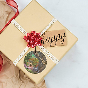 Trend Setters The Wizard of Oz – Witch and Monkey – Thomas Kinkade Studios - 3.5” Starfire Prints Hanging Glass Print Accessory - Ideal for Gifting and Collecting