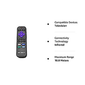 Original Smart TV Remote Control Compatible with Onn Roku Models 100005842 100005396 100005395 and 100005397 (Renewed)