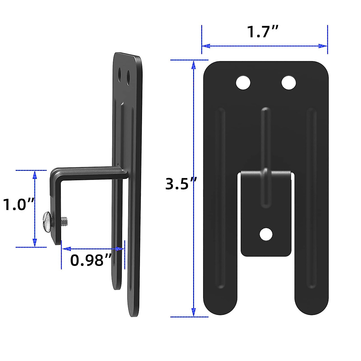 ZhouDaShu 6 PCS Non Slip Mattress Gripper, Mattress Slide Stopper, Mattress Holder in Place, Mattress Retainer Bar for Metal Bed Frames, Keep Mattress from Sliding(0.98 Inch(2.5cm))