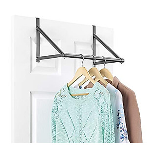 Whitmor Door Closet Rod, Gunmetal