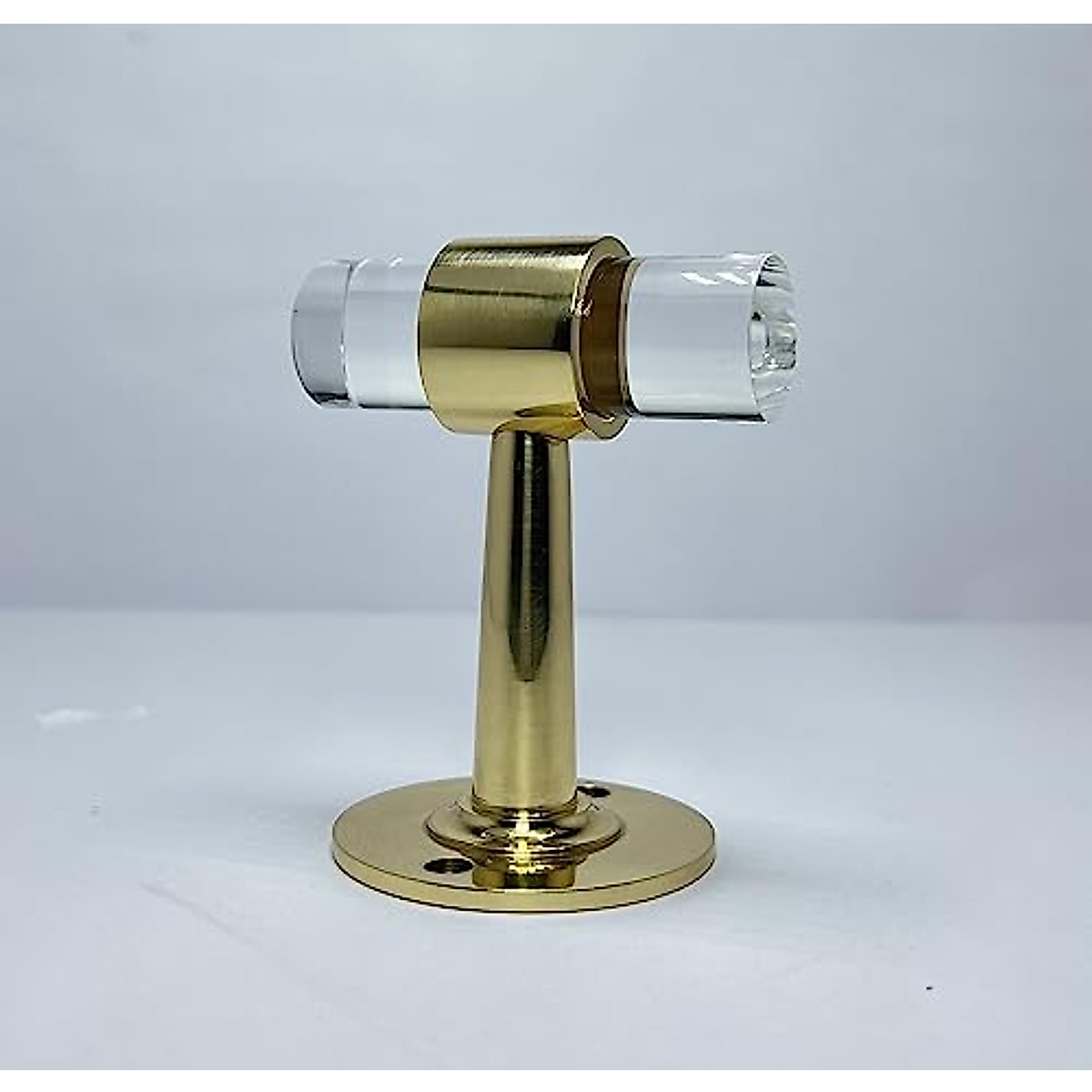 Morco Deco Brass Lucite Robe Hook Handmade Bathroom Kithcen Towel Hook Lucite Brass Coat Hook Hangers Storage Hook (Polished Brass)