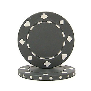 Brybelly 50 Suited 11.5 Gram Poker Chips (Gray)