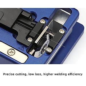 FC-6S Optical Fiber Cleaver Stripping Cutter Tool Cleaves for SUMITOMO with 36000 Cleaves and Coating Diameter: 250μm - 900μm 12 Position Blade Cold Connection Tools Fiber Equipment Used in FTTH