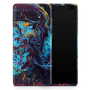 DesignSkinz Liquid Abstract Paint Remix V43 Protective Vinyl Decal Wrap Skin Cover Compatible with The Samsung Galaxy S20 (Screen Trim & Back Glass Skin)
