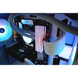 TEAMGROUP T-Force XTREEM ARGB 3600MHz CL14 32GB (2x16GB) PC4-28800 Dual Channel DDR4 DRAM Desktop Gaming Memory Ram (White) - TF13D432G3600HC14CDC01