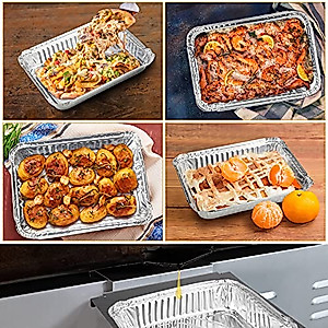 Hisencn 67047 Catch Pan and Aluminum Drip Pans for Weber Spirit I&II 200 and 300, Genesis II LX200/300 Series, Grease Collection Pan for Weber Traveler Grill, Drip Tray for Weber 67047 83156 6415