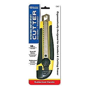 BAZIC Steel Top Multipurpose Cutter with Cushion Grip