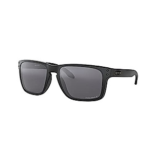 Oakley Men's OO9417 Holbrook XL Square Sunglasses, Matte Black/Prizm Black Polarized, 59 mm