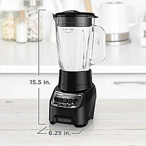 BLACK+DECKER Counter Top Blender, Black, BL1210BG