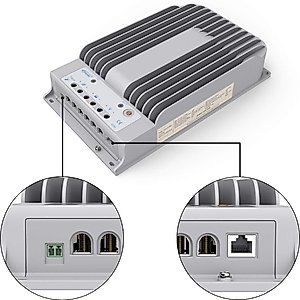 EPEVER MPPT Solar Charge Controller 30A 150V PV Solar Panel Controller Negative Ground W/ MT50 Remote Meter + Temperature Sensor PC Monitoring Cable