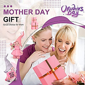 Zonling Gifts for Mom from Daughter - Mother Day Gnomes Figurines Gift, 2 Pcs Cute Gnomes Decorations for Home Birthday Gifts Best Mom Ever Ornaments