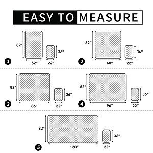 Easy-Going 100% Waterproof Dog Bed Cover, Non-Slip Pet Blanket for Furniture, Washable Couch Cover, Repleasement Sofa Cover (52X82 in,Light Gray)