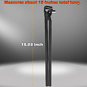 Quick Blacksmith Railroad Spike Tongs, RR Spike Head Tongs for Holding Railroad Spikes, About 15 Inches Total Long