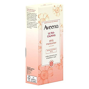 Aveeno, Facial Moisturizers Ultra-Calming Daily Moisturizer, SPF 15, Pump, 4 fl oz