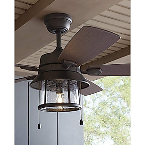 Shanahan 52 in. LED Indoor/Outdoor Bronze Ceiling Fan with Light Kit