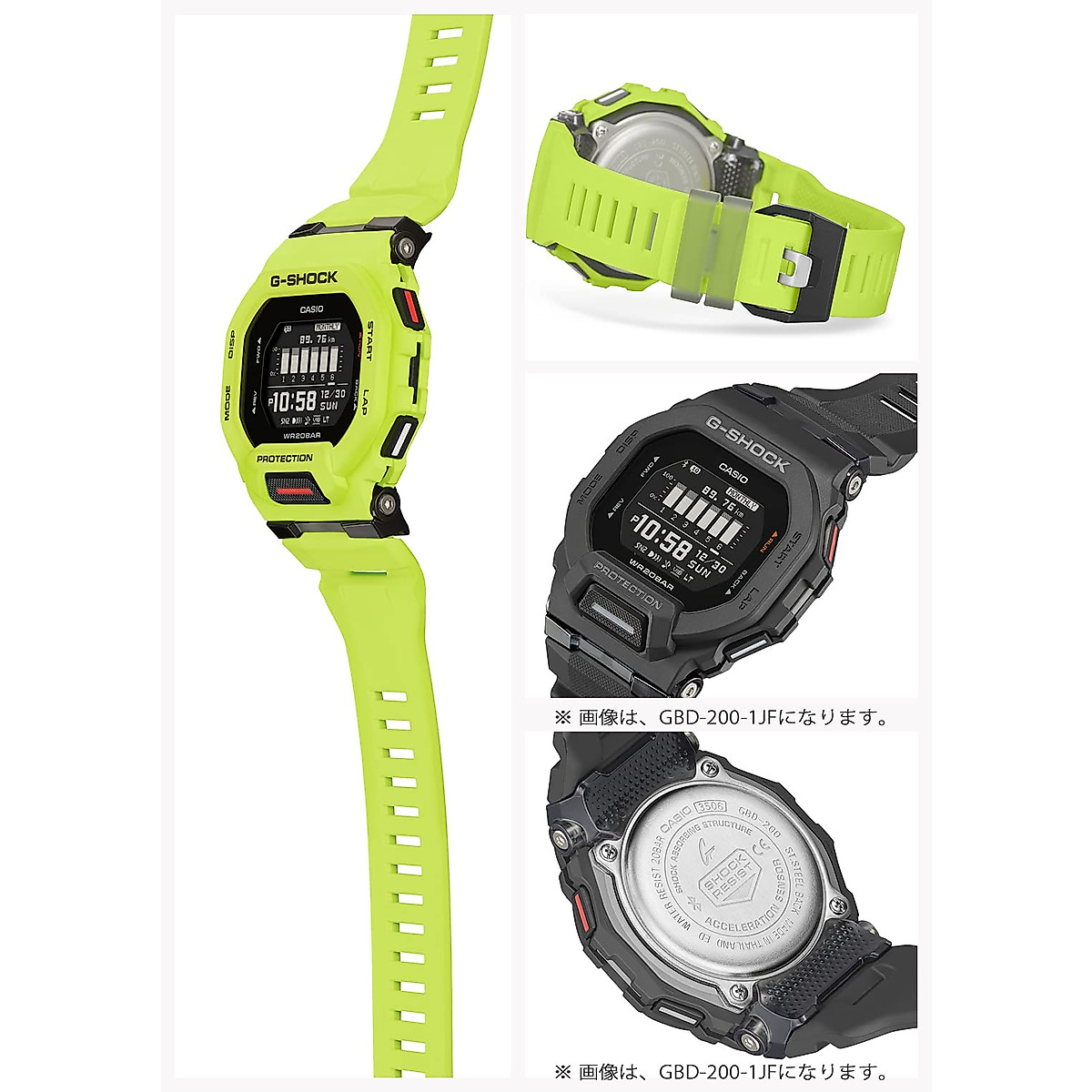 CASIO G-SHOCK GBD-200-9JF [20 ATM water resistant G-SQUAD] Watch Shipped from Japan