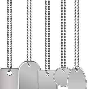 50-Pack Dog Tag Chain Ball Chain Necklace Bulk, Beaded Necklace Chains for Jewelry Making DIY Crafts, Military Blank Dog Tag Necklace for Men, Silver Nickel Plated Metal 24" Long 2.4mm Ball Bead Chain