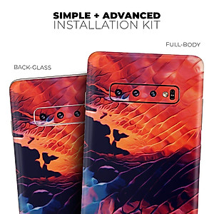 DesignSkinz Blurred Abstract Flow V59 Protective Vinyl Decal Wrap Skin Cover Compatible with The Samsung Galaxy S20 (Screen Trim & Back Glass Skin)
